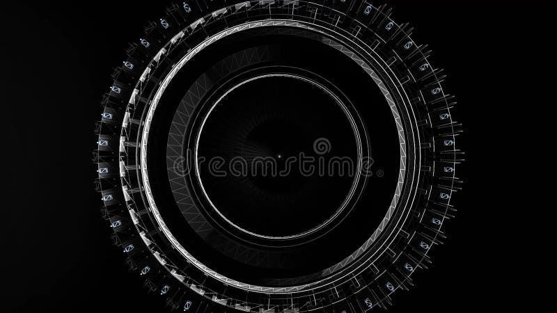 HUD Futuristic Technological Background Stock Video - Video of ...