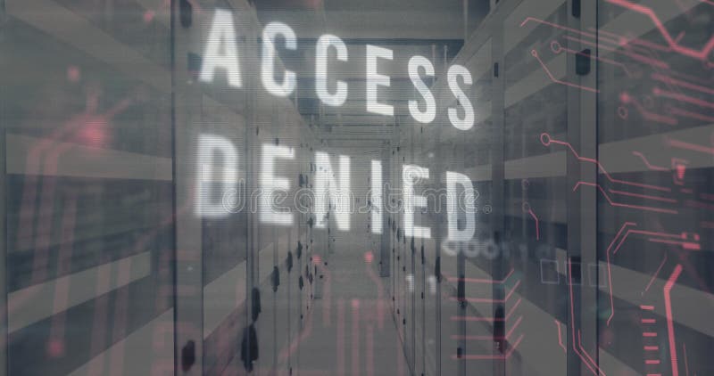 Animation of Access Denied Text in Circuit Board Pattern and Binary ... Animation of Access Denied Text in Circuit Board Pattern and Binary ...