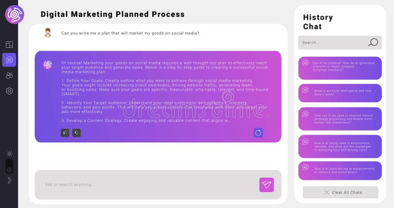 Animation of Ai Chat Data Processing Over Screen Stock Video - Video of ...