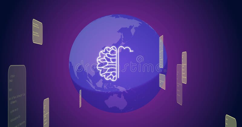 Animation of Ai Chat Bot with Icons and Data Processing Stock Footage ... Animation of Ai Chat Bot with Icons and Data Processing Stock Footage ...