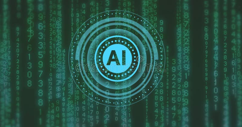 Animation of Ai Data Processing Over Computer Server Stock Video ...