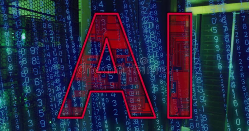 Animation Of Ai Text And Data Processing Over Computer Servers Stock Video Video Of Computing