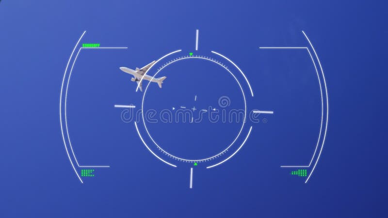 Animation of Air Traffic Control System with Aeroplane in Background ...