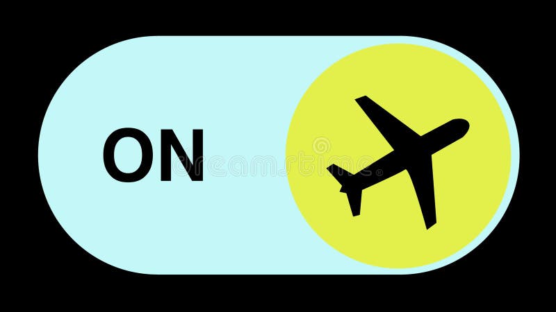 Airplane Mode Activation Animation for Smartphone Stock Footage - Video ...