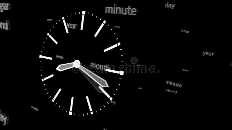 Animation Analog Clock Time Passes, Animation Analog Clock Stock Video ...