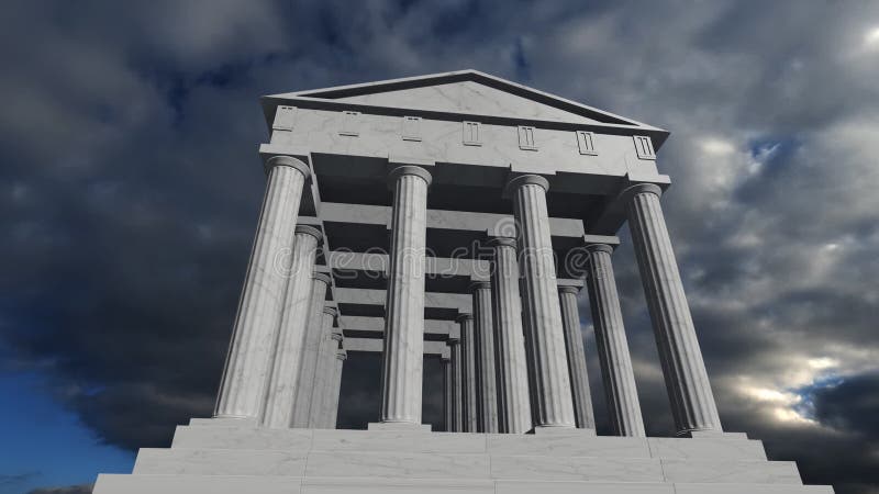 Animation of Ancient Architecture in a City of Egypt. 4K Stock Video ...