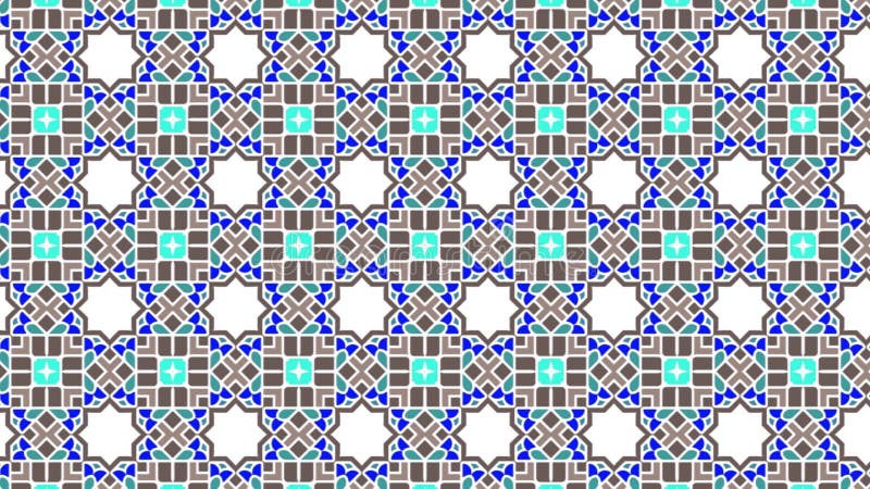 Animation with Arabic Decorative Seamless Pattern in Sliding Motion ...