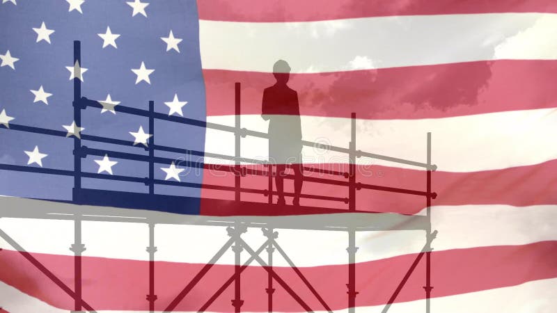 Animation of Architect in Construction Site and Scaffolding with ...