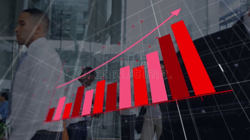Animation of Arrow on Growing Bar Graphs Over Diverse People Using ...