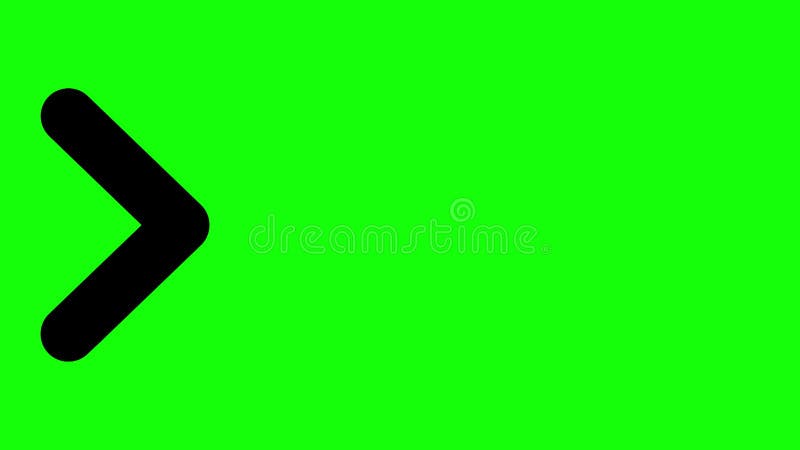 Animation of Arrows Sign Moving on Green Screen Background. Stock Video ...