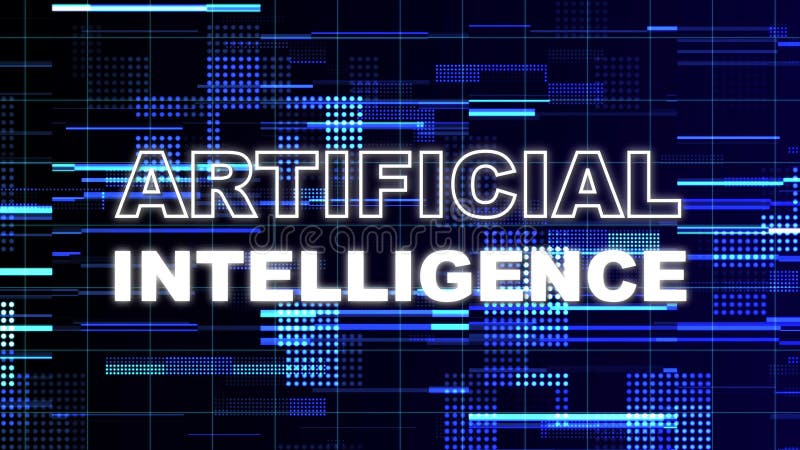 Animation Artificial Intelligence Digital Background Stock Video ...