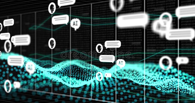 Animation of Artificial Intelligence Text Over Robotic Arm Stock Video ...