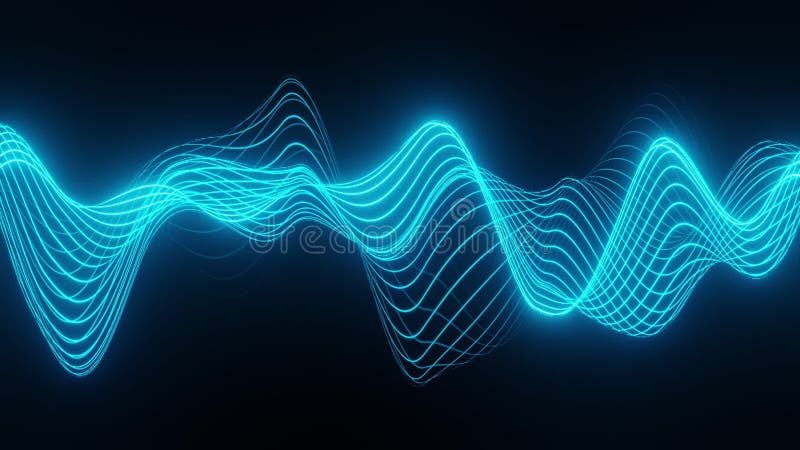 Moving Sound Waves Background