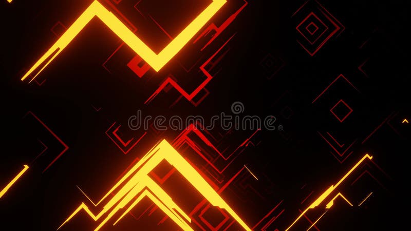 Animation Background with Flashing Dynamic Glowing Red and Orange ...