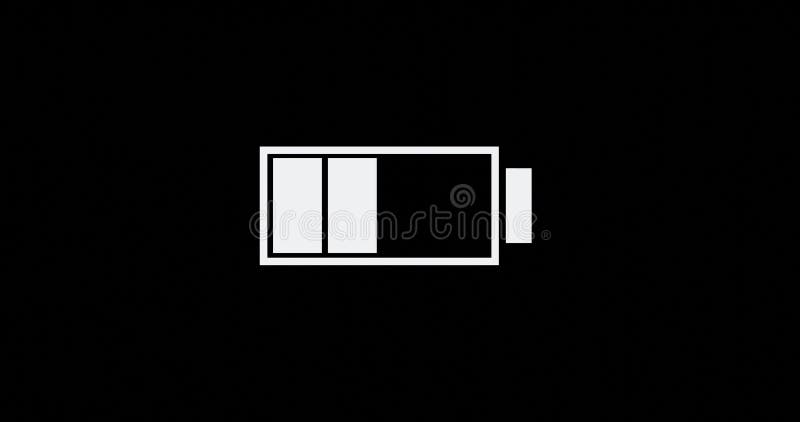 Battery Icon for Phone or Camera Display Stock Video - Video of ...