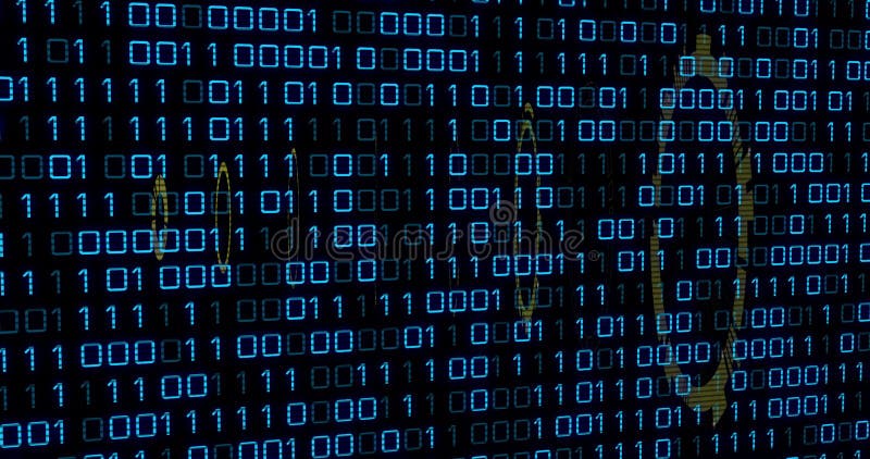 Animation Of Binary Code With Arrows Showing Data Flow And Processing Stock Footage Video Of