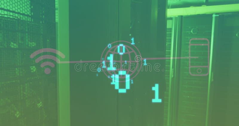 Animation of Binary Code, Tech Icons and Servers Stock Footage - Video ... Animation of Binary Code, Tech Icons and Servers Stock Footage - Video ...