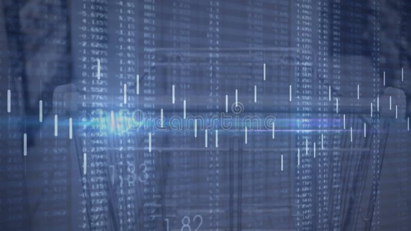 Animation of Binary Codes with Lines and Lens Flare on Abstract ... Animation of Binary Codes with Lines and Lens Flare on Abstract ...