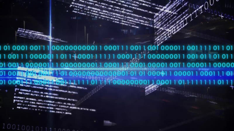 Animation Of Binary Coding Data Processing Stock Video Video Of Coding Sign 299143821