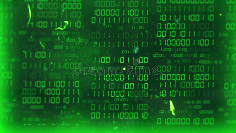 Animation Of Binary Coding With Data Processing Over Black Background Stock Video Video Of