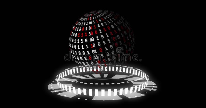 Animation Of Binary Coding Data Processing Over Globe Stock Footage Video Of Coded Concept
