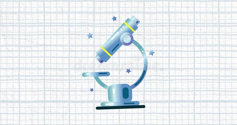 Laboratory Microscope Icon Animation Stock Video - Video of biology ...