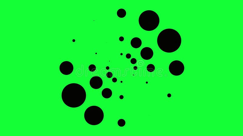 Animation with Black Pulsating Dots in Circle. Animation Stock Video ...