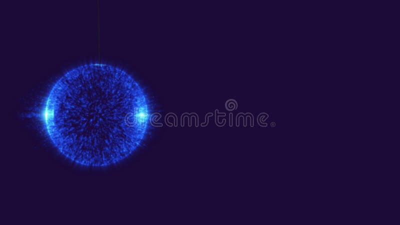 Animation of Blue Circle with Spots on Black Background Stock Video ...