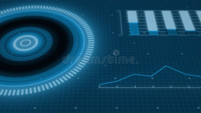 Animation of Blue Circular Scanner Processing with Charts on Interface ... Animation of Blue Circular Scanner Processing with Charts on Interface ...