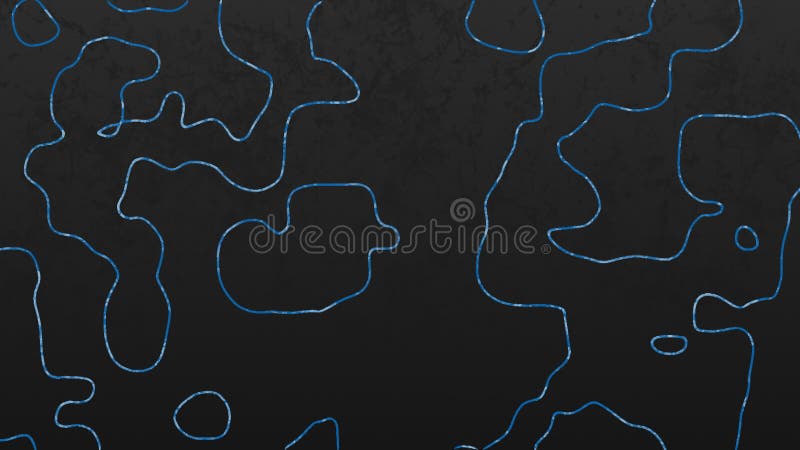 Animation of Blue Distorted Lines Moving on Seamless Loop on Charcoal ...