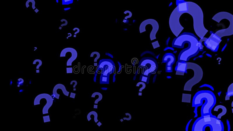 Animation of Blue Question Marks for Educational Video Stock Video ...