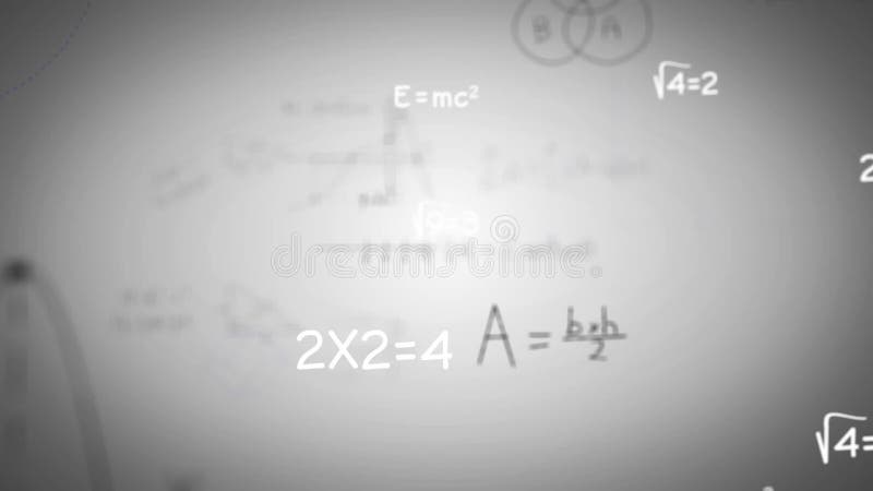 Animation of Blurred and Floating Mathematical Equations Over ...