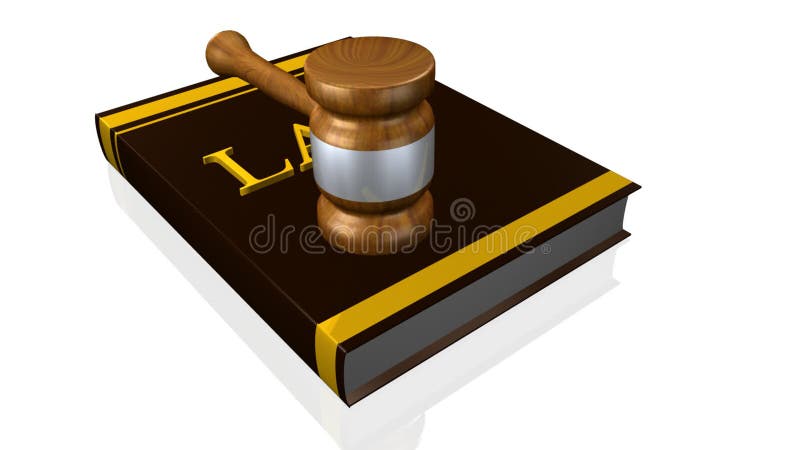 Animation of a Book of Law and a Hammer. Concept of Justice Stock Video ...