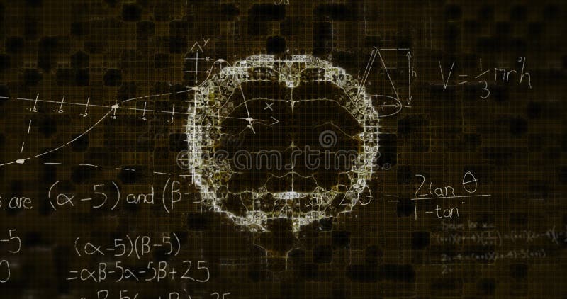 3d Brain Rotating Inside a Lightbulb, Great Mind Concept, Loop, Green ...