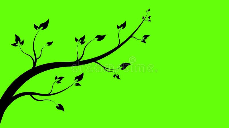 Animation of Branch Vegetate. Stock Video - Video of cartoon, abstract ...