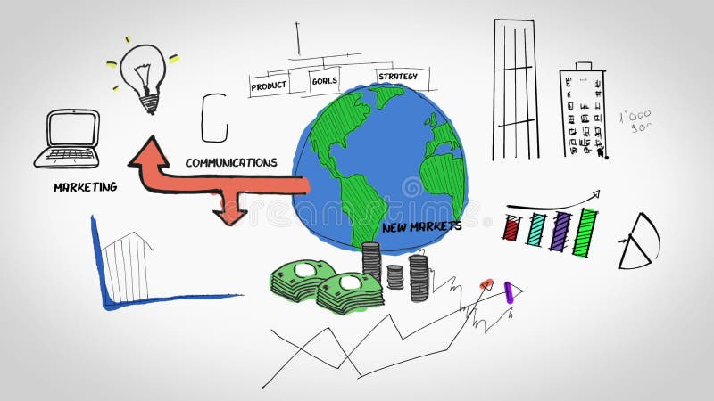 Animation on Business Growth and Development Stock Video - Video of ...