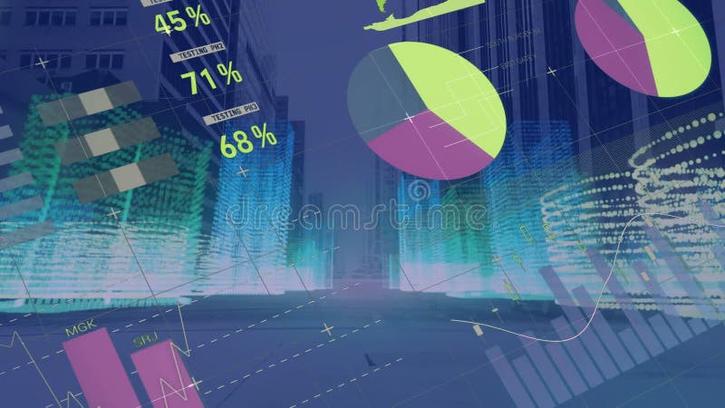 Animation of Business Statistics Moving Towards the Left Bottom Corner ...
