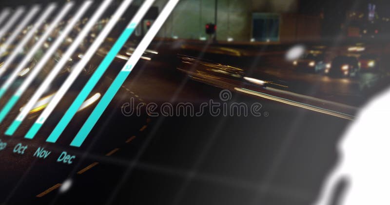 Animation of Calendar Graph, Globe and Data Processing Over Fast Speed ...