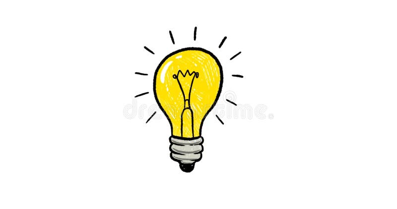 Cartoon Bulb Animation 5 Watts, 20 Watts, 50 Watts . Bulb Icon ...