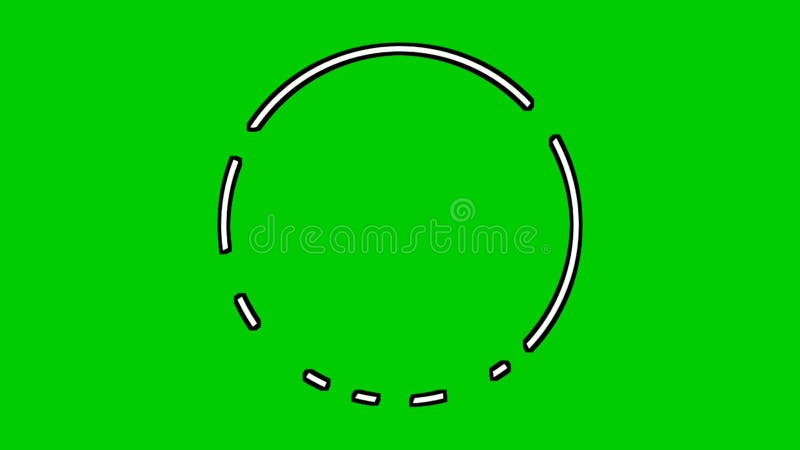 Animation Cartoon Rotating Circle Border Motion Graphics for Video ...