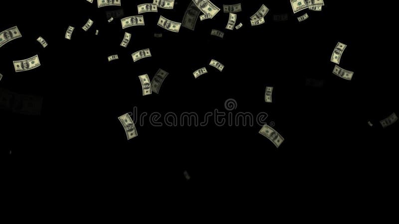 Animation Cash US Dollar Down Pour LOOP Stock Footage - Video of loop ...