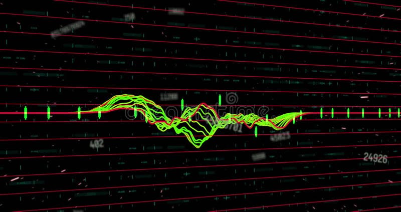 Animation of Changing Numbers Over Multiple Graphs Against Abstract Background Stock Video ...