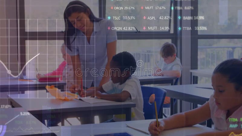 Animation of Charts Processing Data Over Diverse Female Teacher and ...