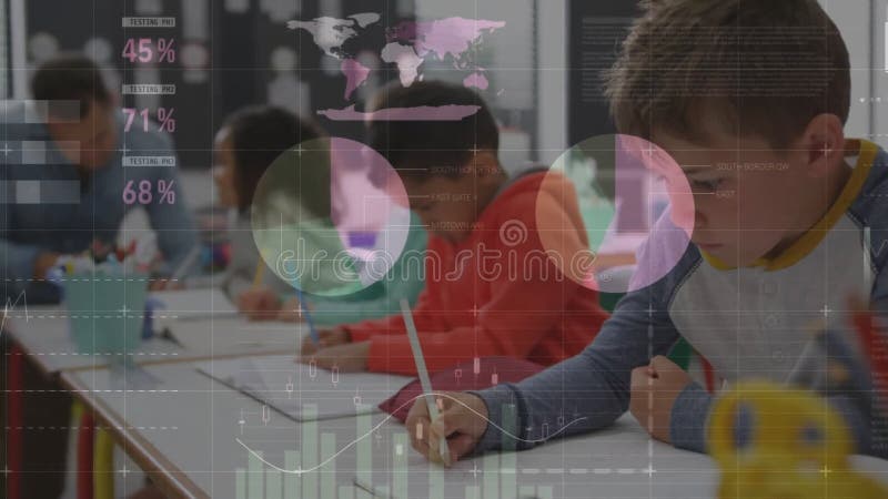 Animation of Charts Processing Data Over Diverse Male Teacher and ...