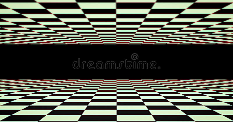 Animation of Checkerboard Pattern Moving in Hypnotic Motion Against ...