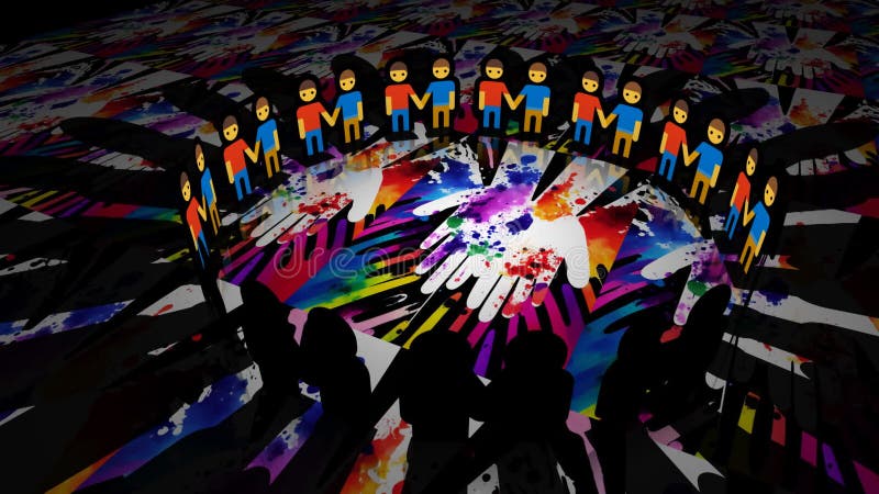 Animation of Autism Text and Puzzle Pieces Over Diverse Schoolchildren ...