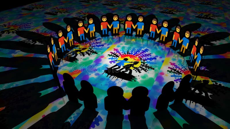 Animation of Autism Text and Puzzle Pieces Over Diverse Schoolchildren ...