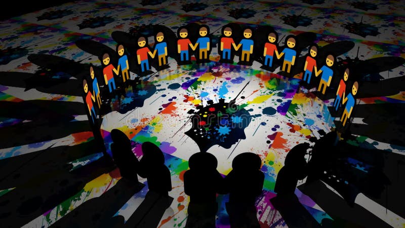 Animation of Autism Text and Puzzle Pieces Over Diverse Schoolchildren ...