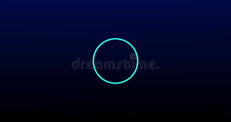 Animation of Circle Made of Dots Moving Against Blue Background Stock ...