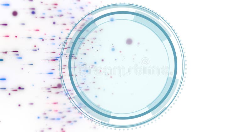Animation of Circular Scanner with Shield Icon Processing Over Moving ...
